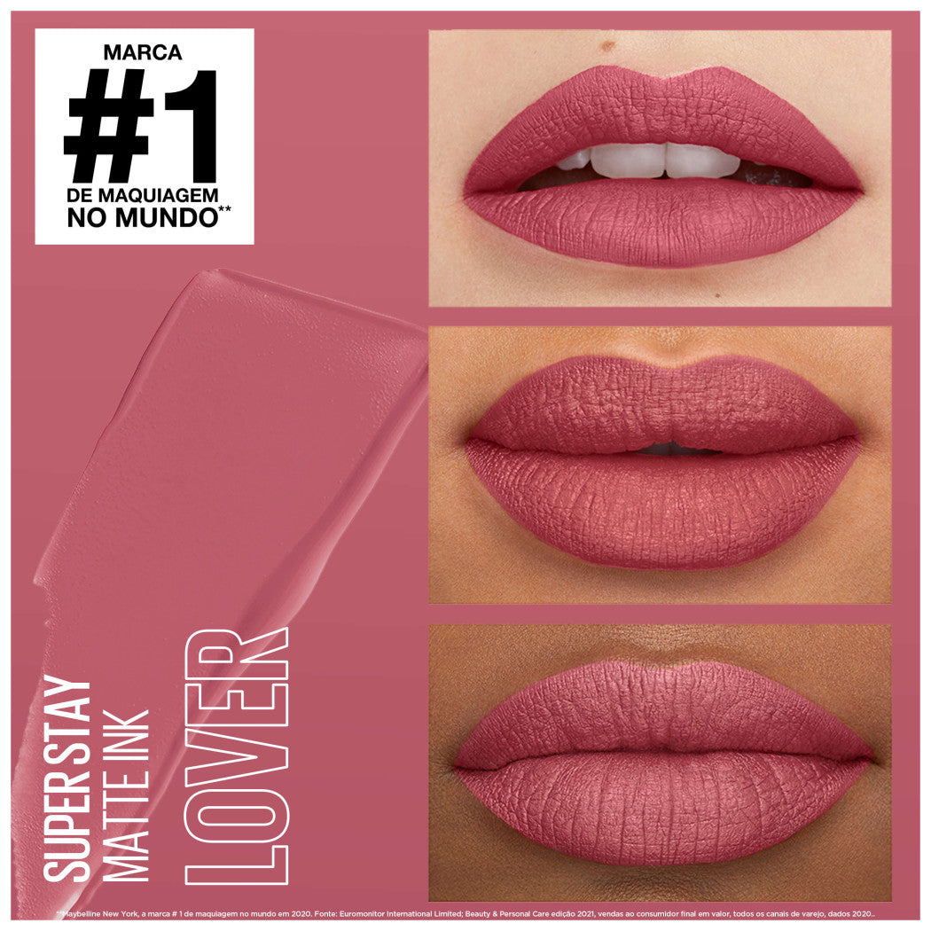 Labial Maybelline Superstay Matte Ink 15 Lover — Perfumería La Mundial