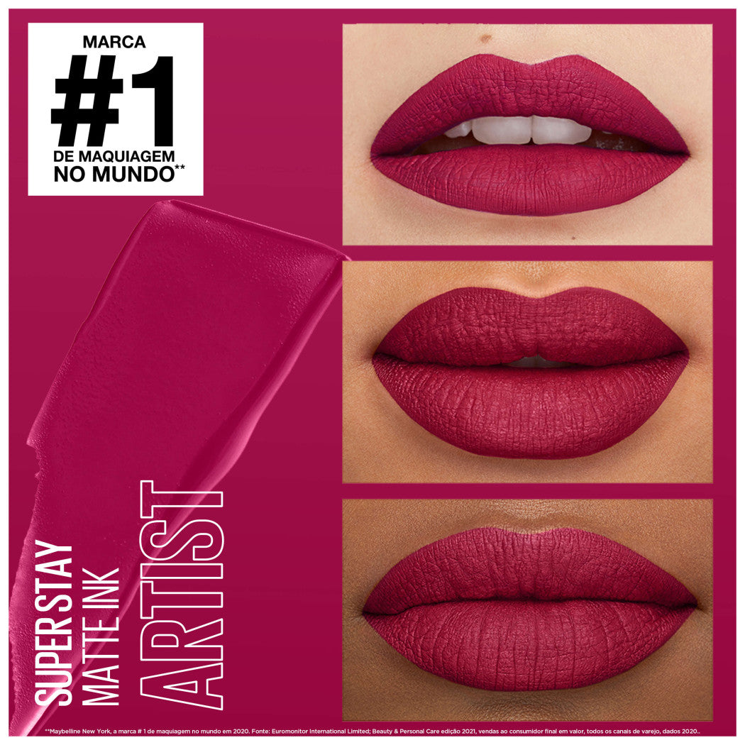 Labial Maybelline Superstay Matte Ink 120 City Artist — Perfumería La ...