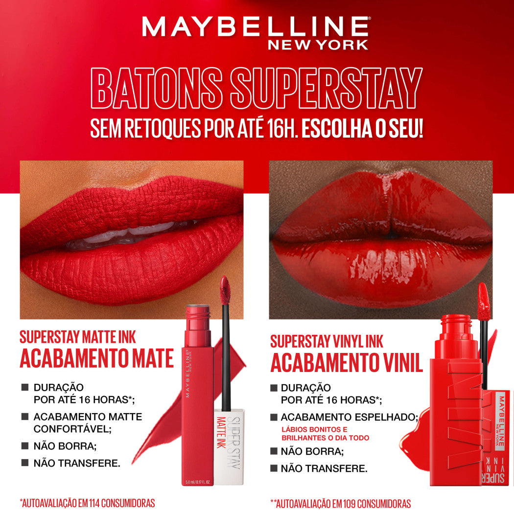 Labial Maybelline Superstay Matte Ink 160 Pink Mover — Perfumería La ...