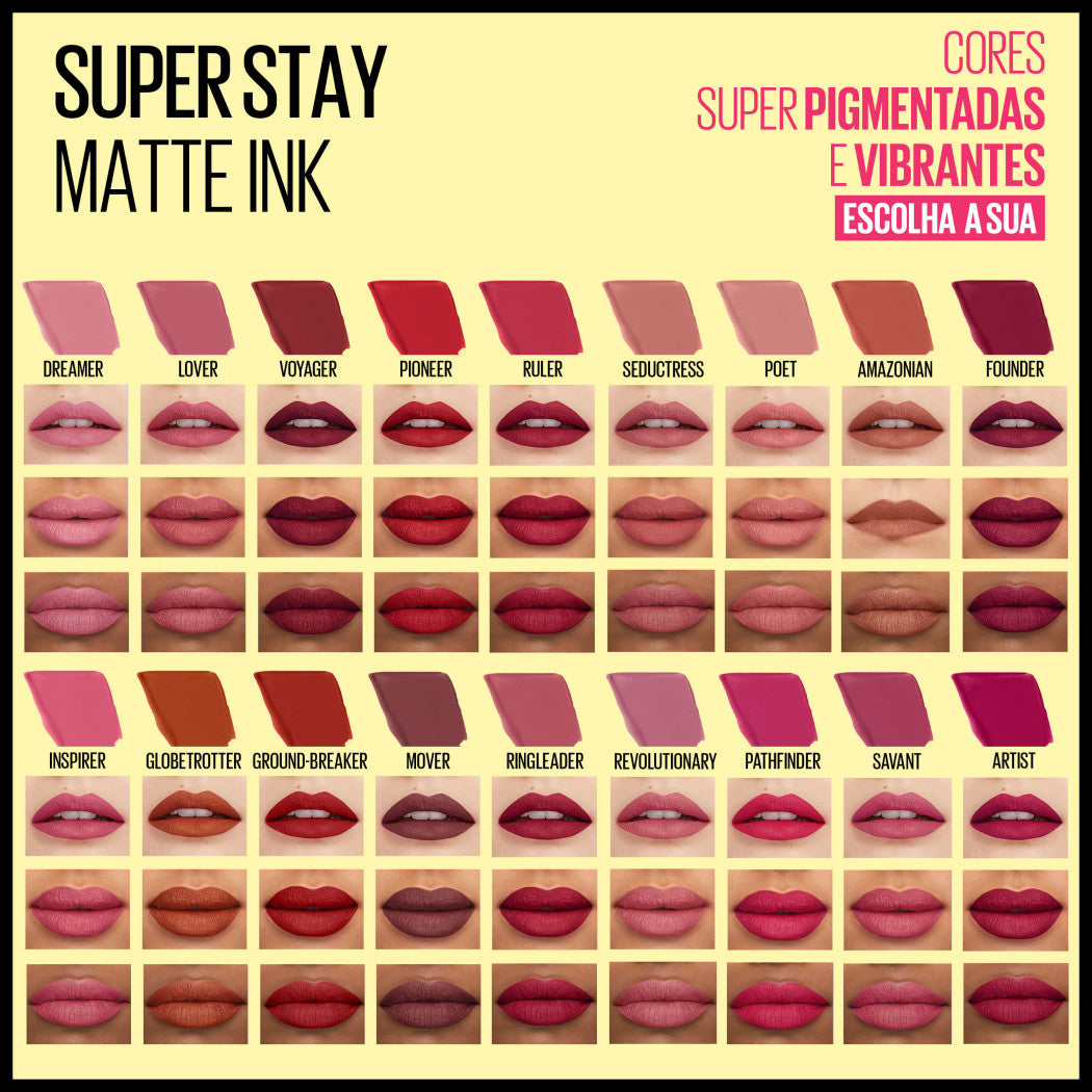 Labial Maybelline Superstay Matte Ink 150 Pink Pathfinder — Perfumería La Mundial