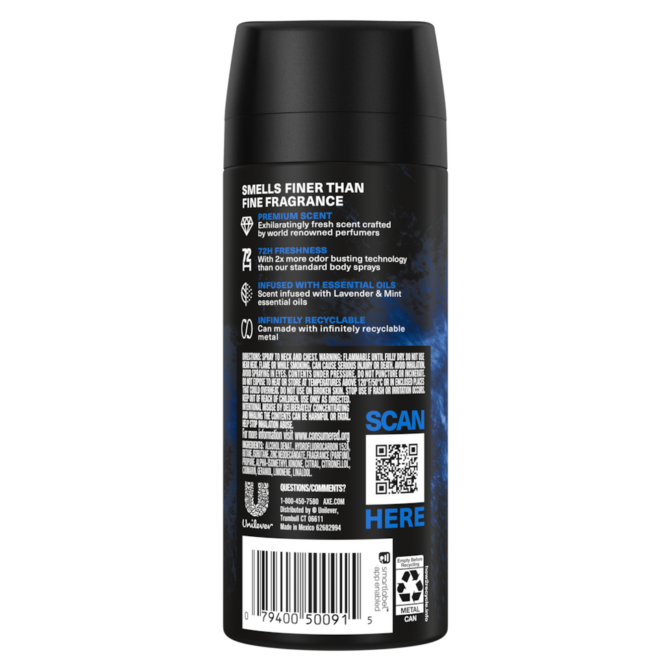 Desodorante spray Axe Premium bodyspray Blue Lavender 150ml ...