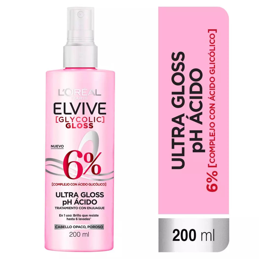 Spray Acidifier Elvive Glycolic Gloss 200ml — Perfumería La Mundial