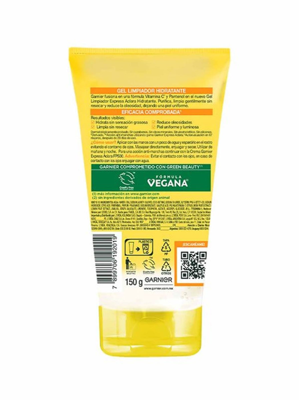 Gel Limpiador Garnier Skin Active Express Aclara 150ml — Perfumería La ...