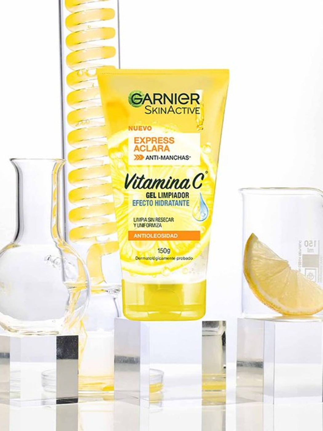 Gel Limpiador Garnier Skin Active Express Aclara 150ml — Perfumería La ...