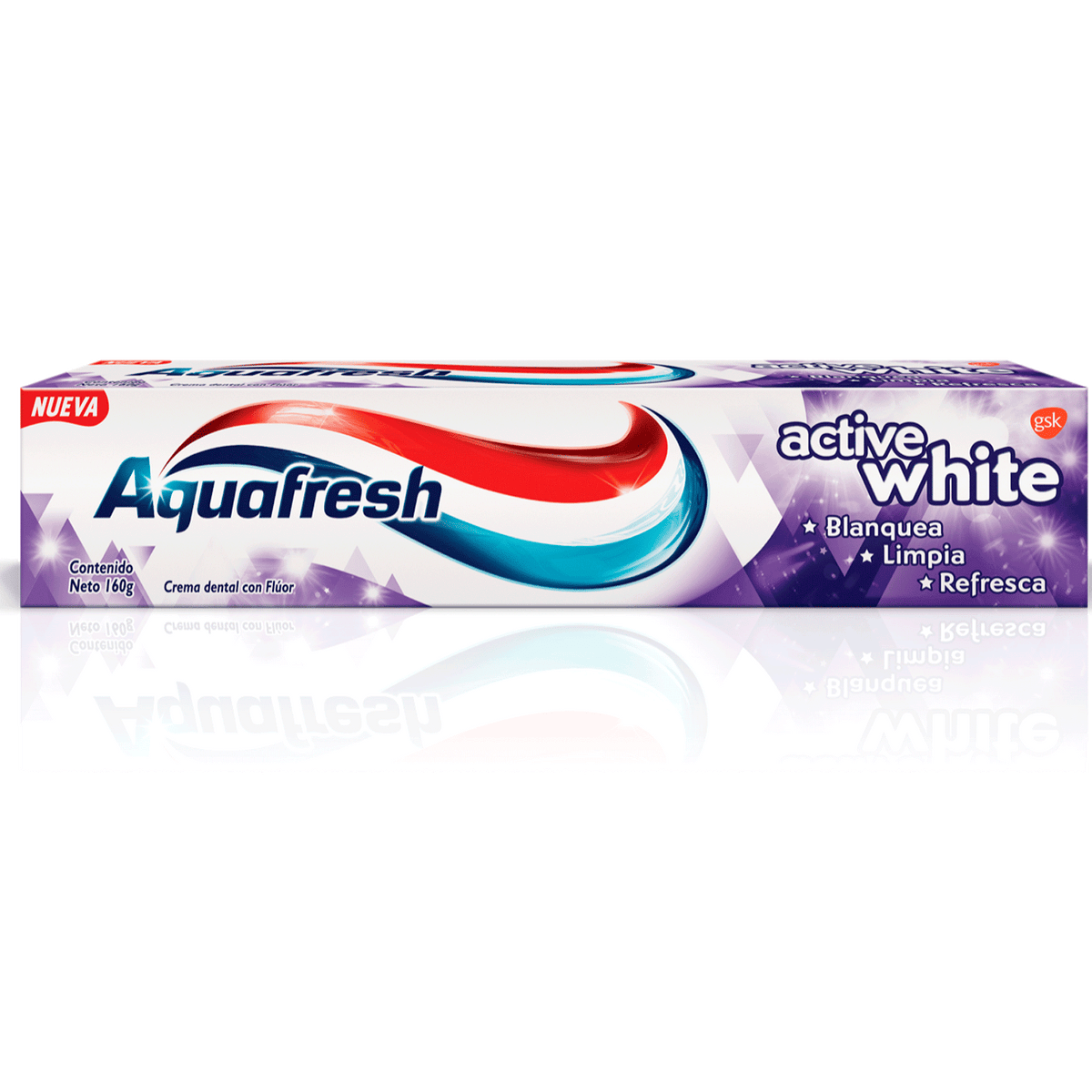 Pasta dental Aquafresh Active White 160gr — Perfumería La Mundial