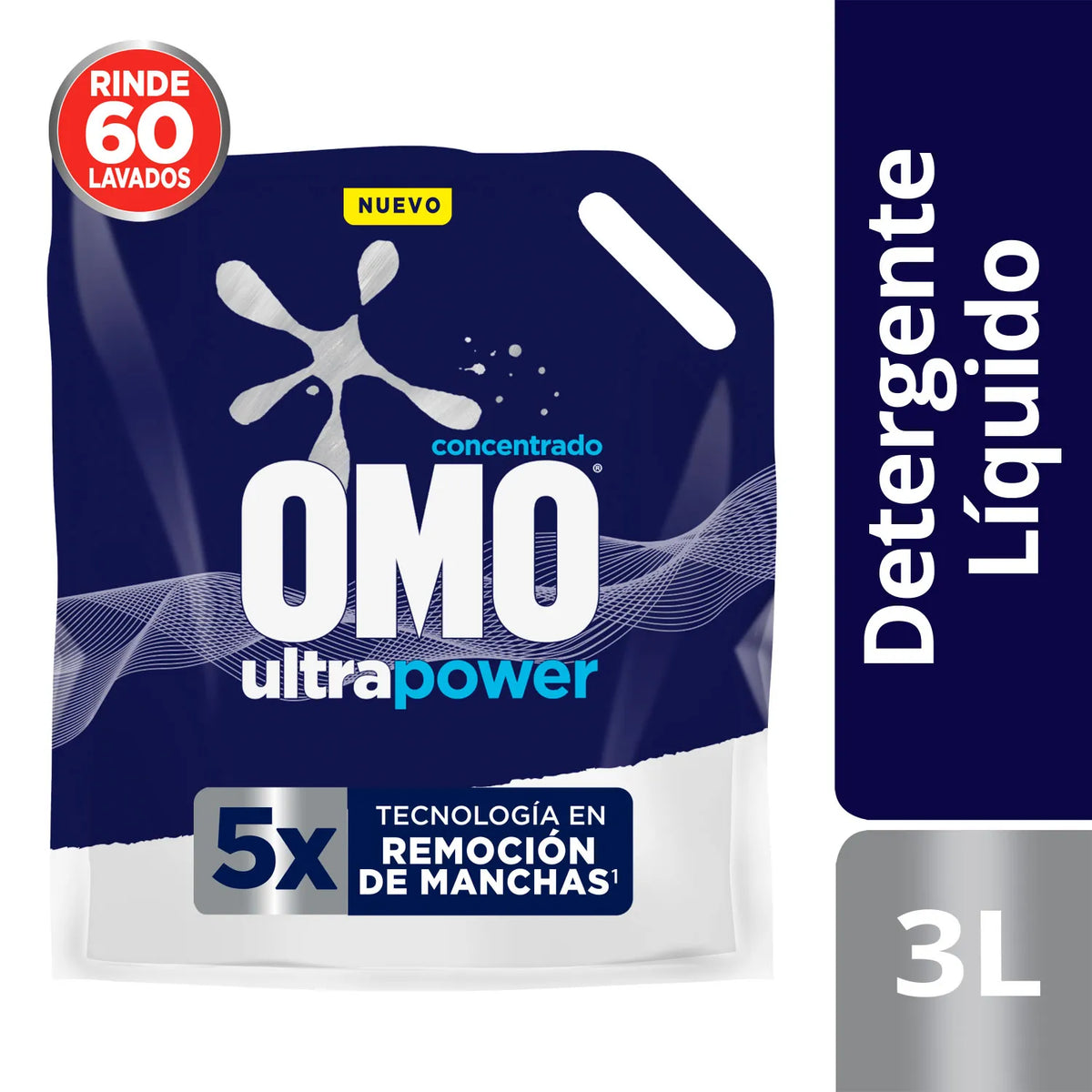 Detergente Liquido Omo Ultra Power Doypack 3 litros — Perfumería La Mundial