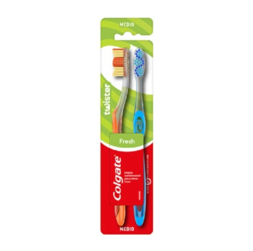 Cepillo dental Colgate Twister medio 2x1 — Perfumería La Mundial