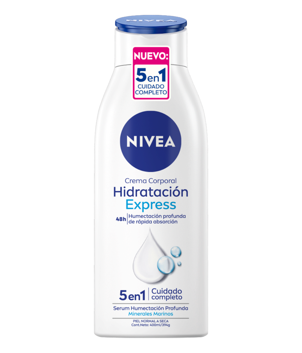 Crema corporal Nivea Hidratación Express 400ml — Perfumería La Mundial