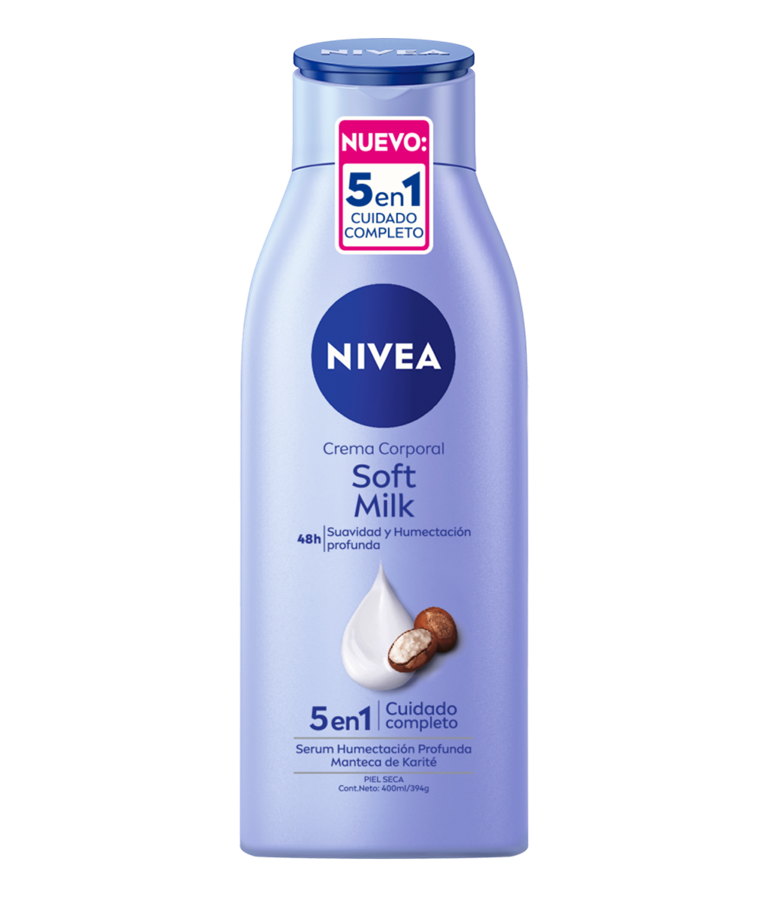Crema corporal Nivea Soft Milk 400ml — Perfumería La Mundial