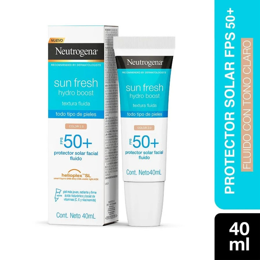 Protector Solar Neutrogena SUN FRESH FPS50+ Color 2.0 40ml — Perfumería ...