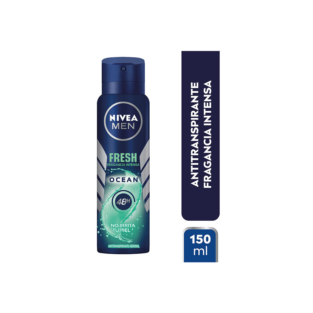 Desodorante spray Nivea Men Fresh Ocean 150ml — Perfumería La Mundial