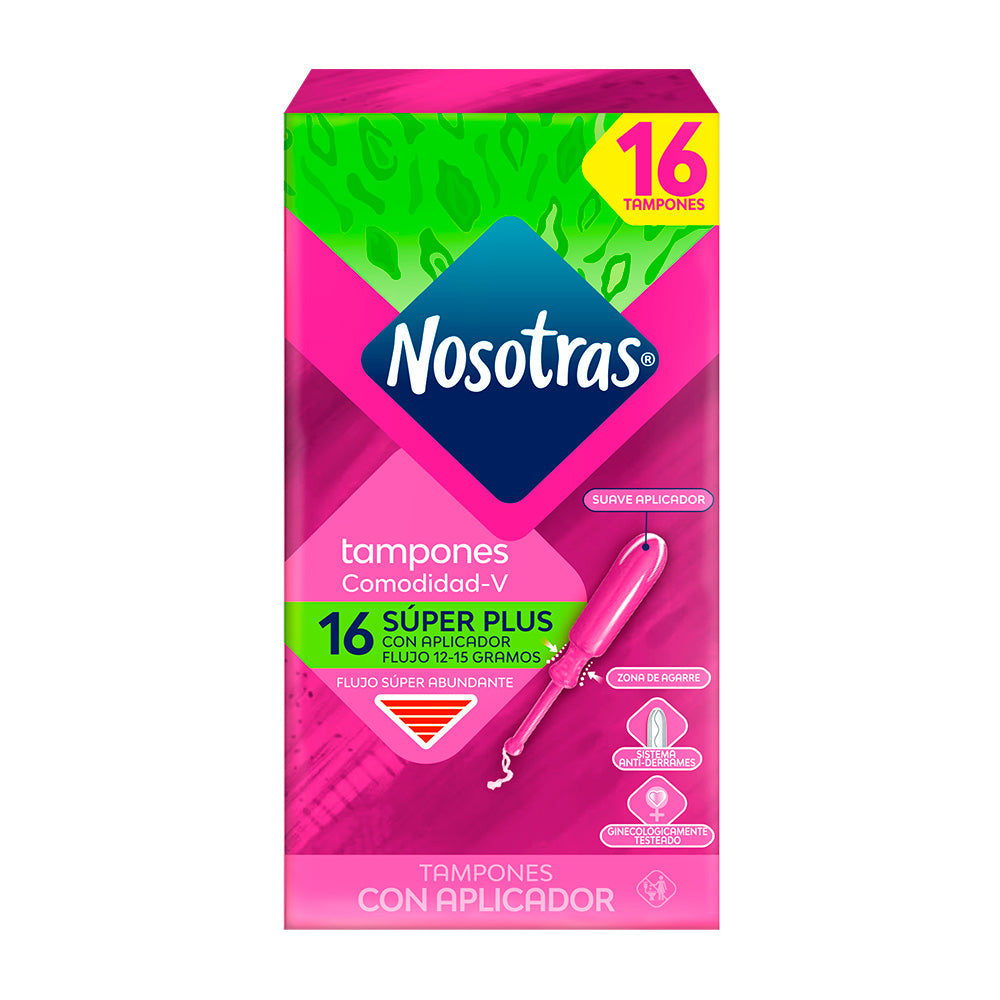 Tampones Nosotras Super Plus 16 unds. — Perfumería La Mundial