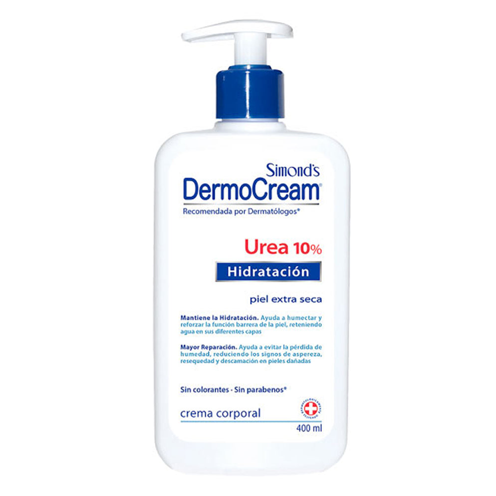 Crema corporal Simonds Dermocream Urea 10% 400ml — Perfumería La Mundial