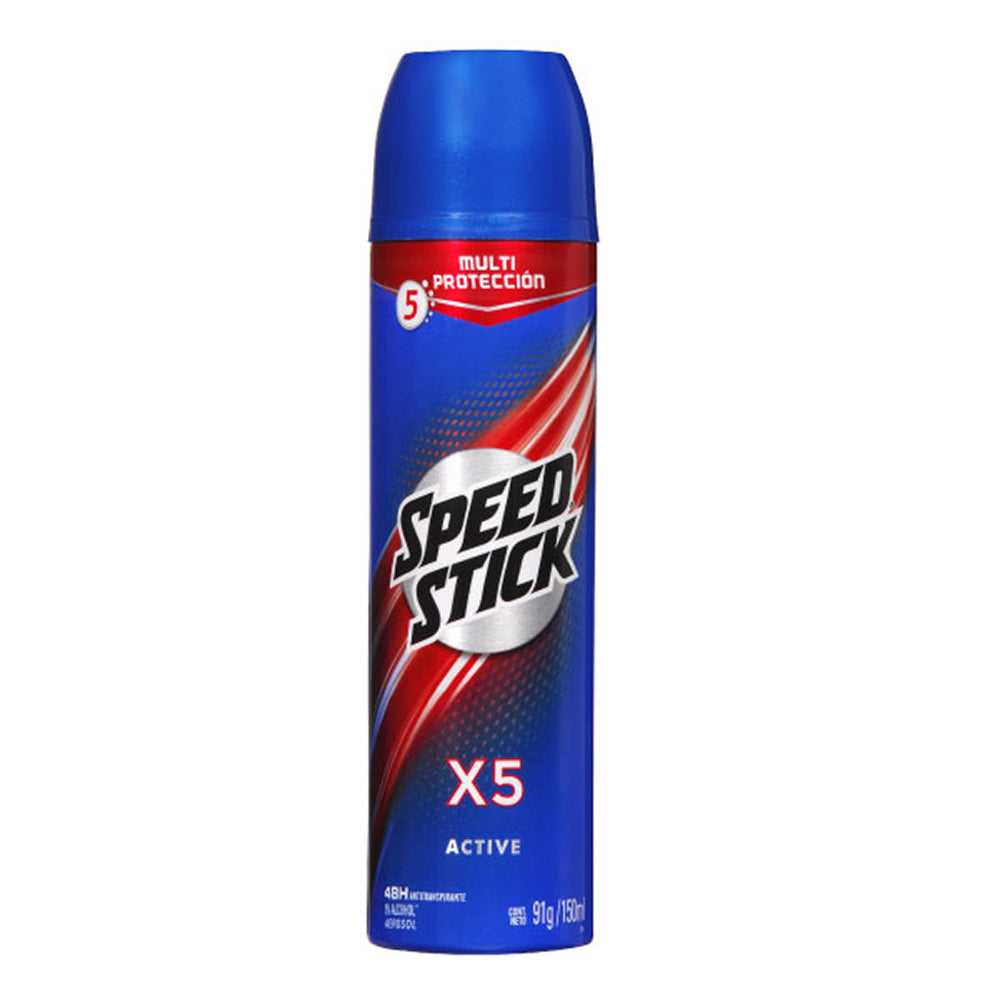 Desodorante spray Speed Stick X5 150ml — Perfumería La Mundial