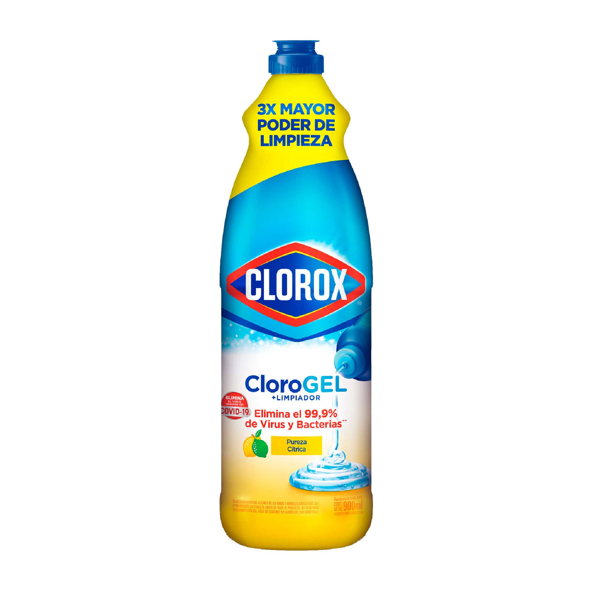 Clorogel Clorox Pureza Citrica 900ml — Perfumería La Mundial