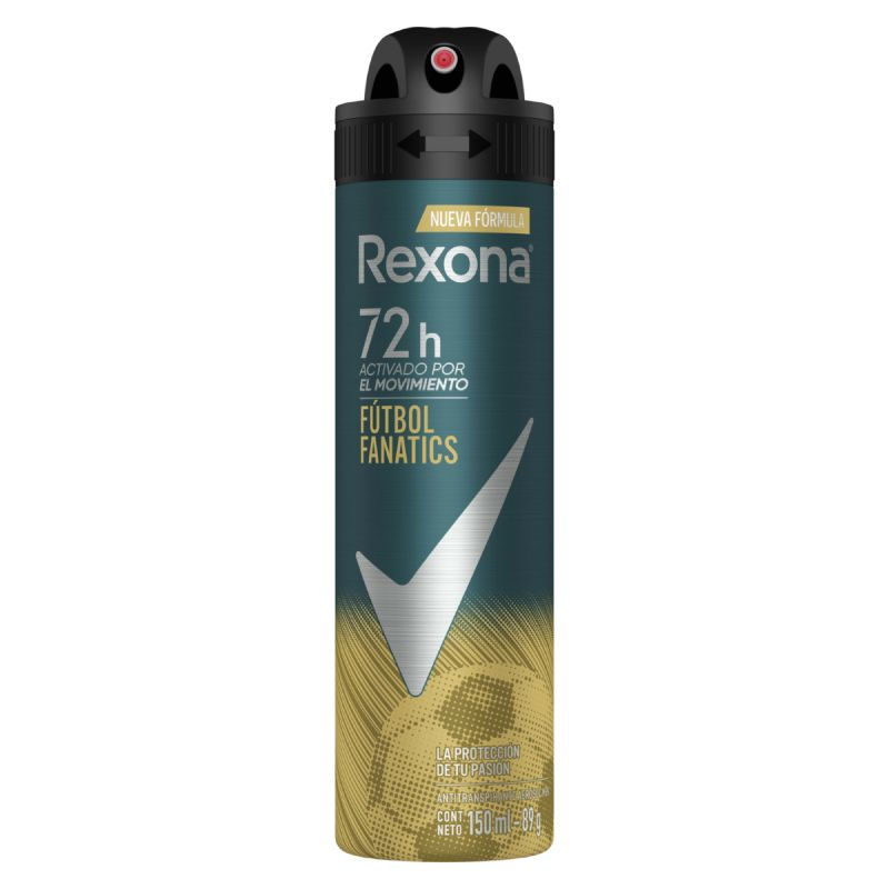 Desodorante spray Rexona Men Fútbol Fanatics 150ml — Perfumería La Mundial